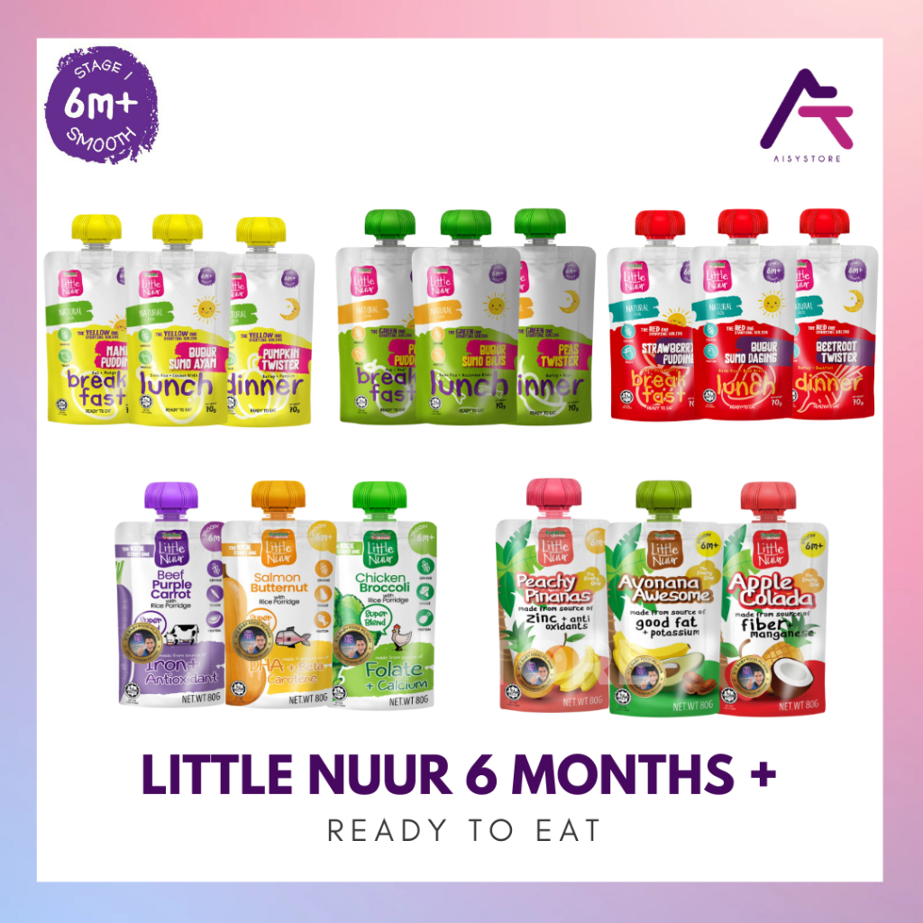 Little Nuur - Baby Food Makanan Bayi Puree Ready To Eat For 6 Months+ ...