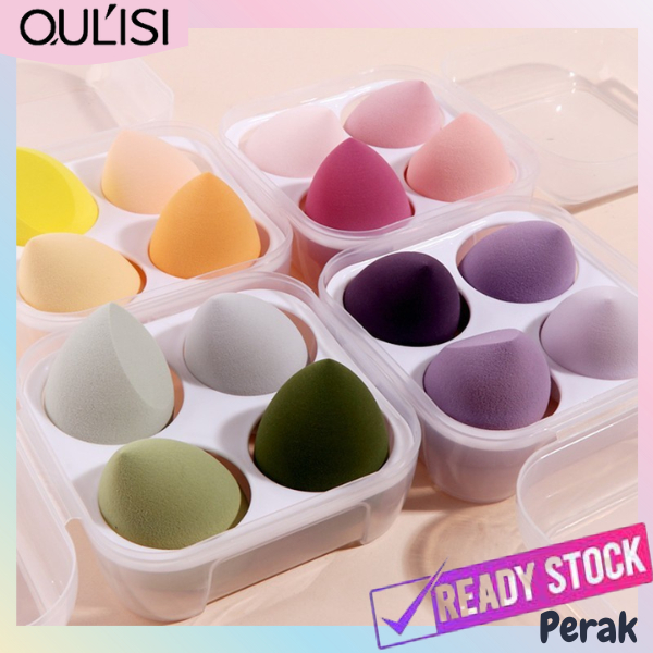 OULISI Beauty Egg Large 4pcs+Box Cushion Make Up Sponge Blender ...