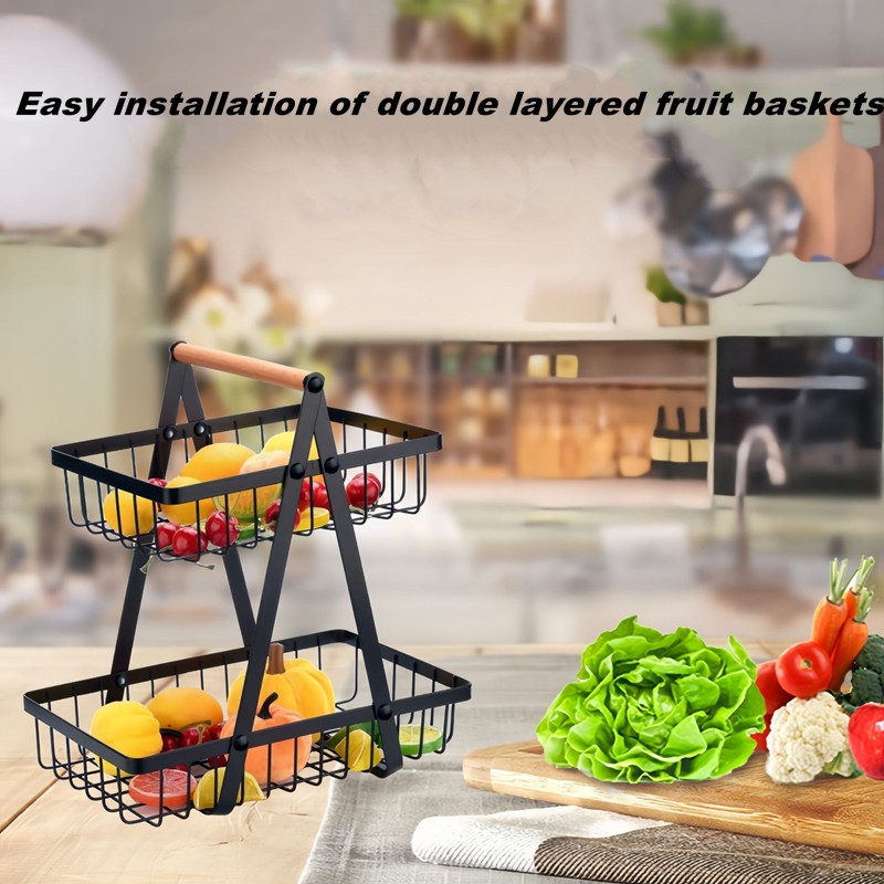 3-Tier Fruit Organizer Fruit Basket For Table Display Fruits Stand ...