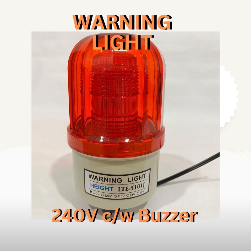Height Warning Light 240V c/w Buzzer LTE5101-J LED Flash | Shopee Malaysia