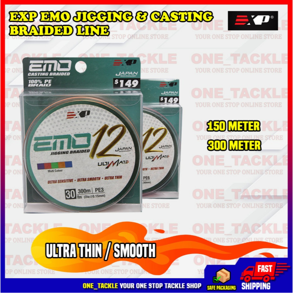 Exp emo 12 casting & jigging braided line | Shopee Malaysia