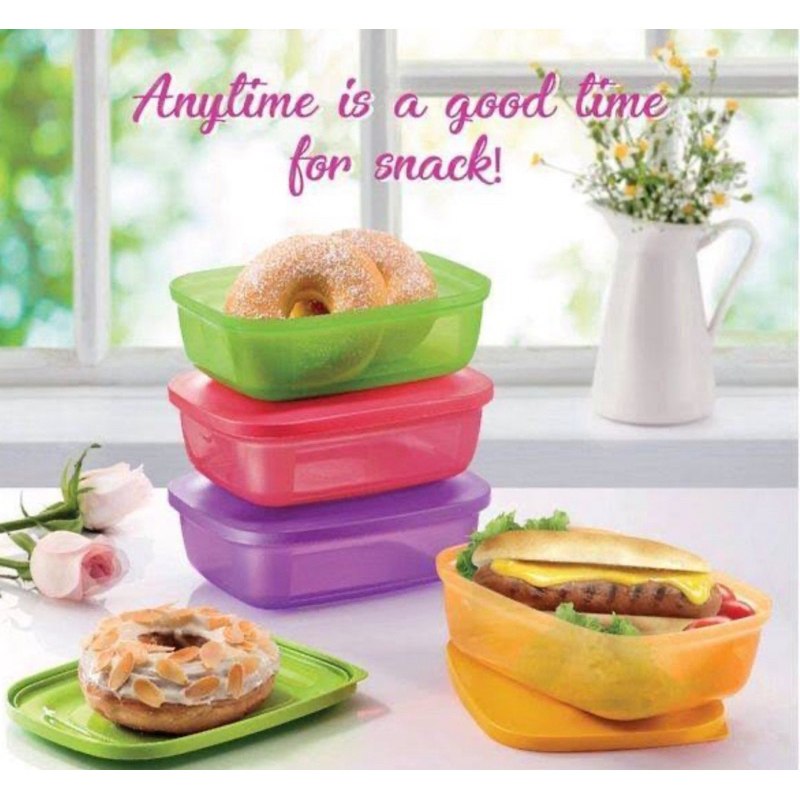 Tupperware Small Rectangular Saver 500ml - 1pc Choose Color | Shopee ...