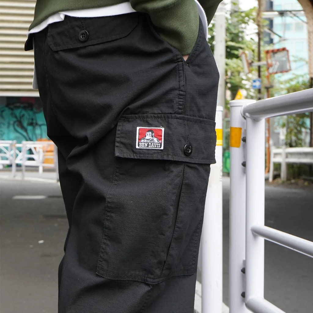 Ben Davis Long Cargo Pants- (Black/Camo) | Shopee Malaysia