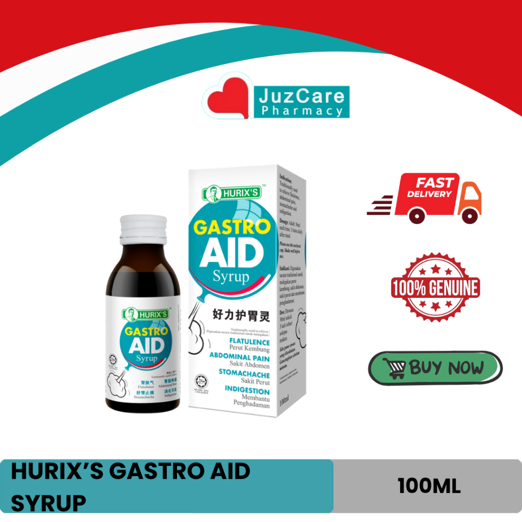 Hurix's Gastro Aid Syrup (100ml) | Shopee Malaysia