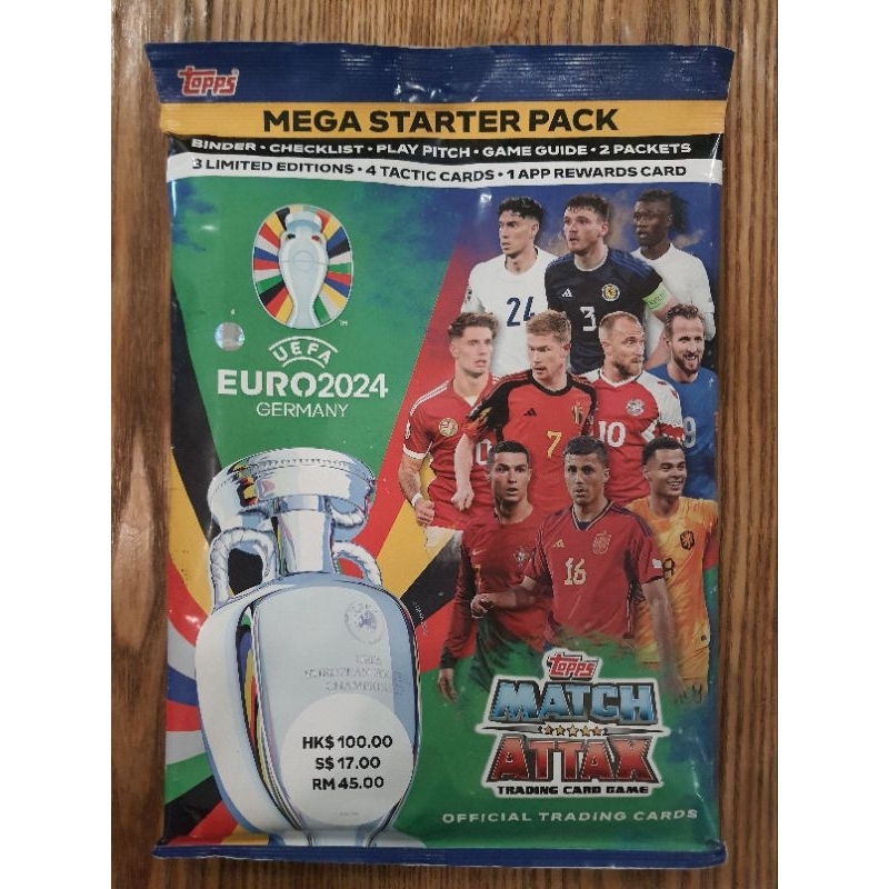 Topps Match Attax UEFA Euro 2024 Card Collection Mega Starterpack ...