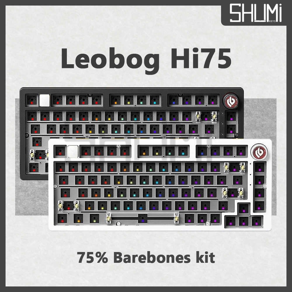 Leobog Hi75 Black 75% CNC Aluminium RGB Gaming Custom Mechanical ...