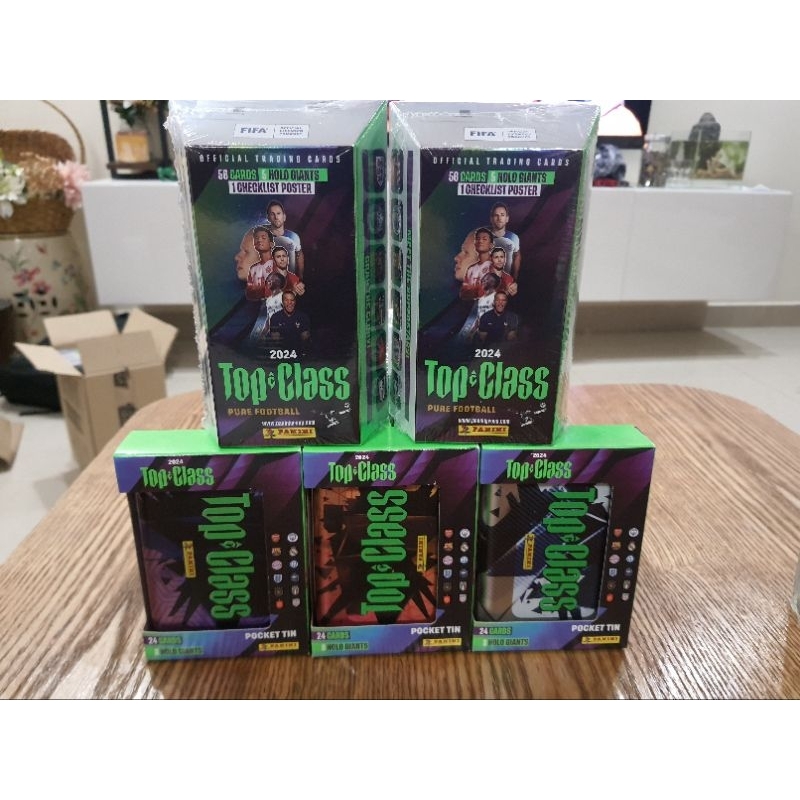 Panini Top Class 2024 Trading Card Sealed Pocket Tin & Blaster Box ...