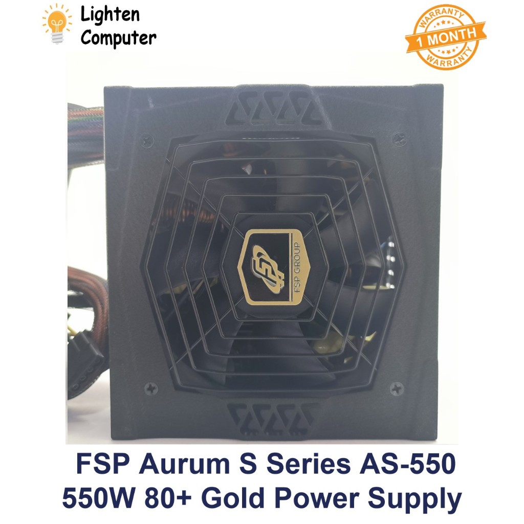 【USED】 FSP Aurum S Series AS-550 550W 80+ Gold Power Supply | ATX ...