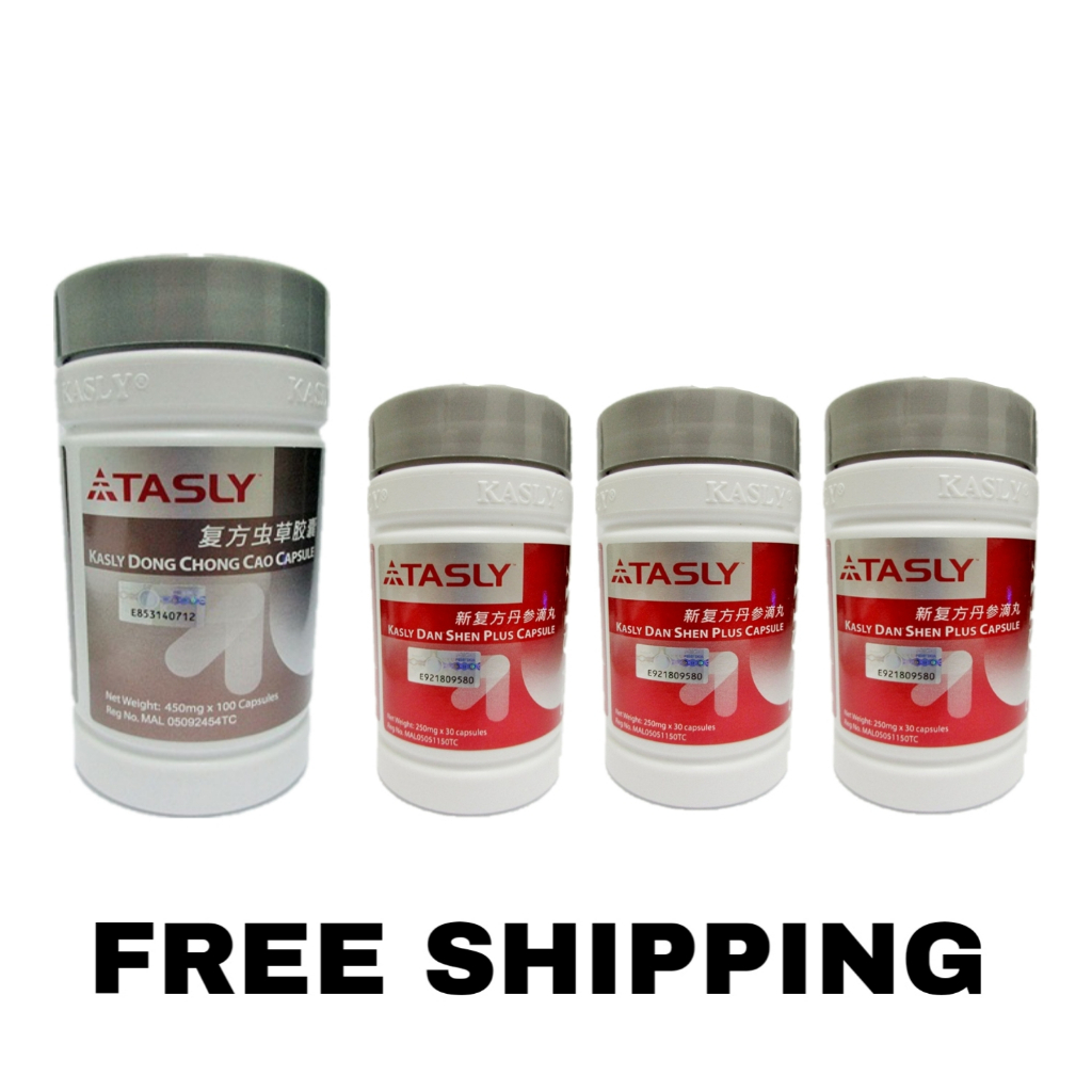 Tasly Kasly Danshen Plus (3 botol) + Kasly Tasly Dong Chong Cao (1 ...