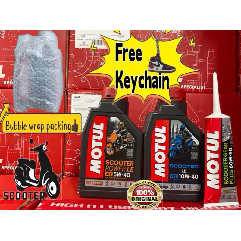 Motul scooter 4T & Scooter Power LE 100% original🔥5w40 Fully synthetic ...