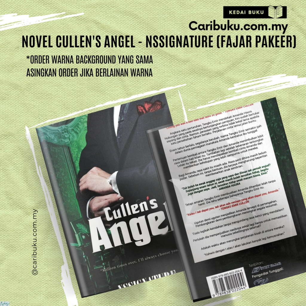 Novel Cullen's Angel - NSSIGNATURE (FAJAR PAKEER) | Shopee Malaysia