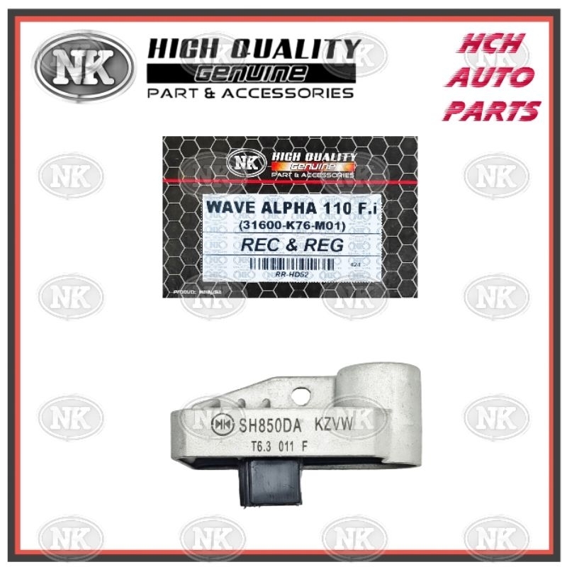 RECTIFIER & REGULATOR - HONDA - WAVE ALPHA 110 F.i - 31600-K76-M01 (NK ...