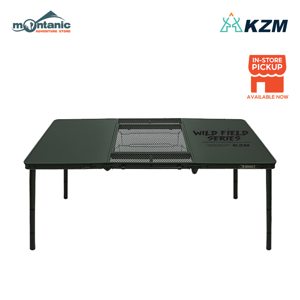 KZM Wild Field 3 Folding BBQ Grill Table - Outdoor Meja Camping Lipat ...