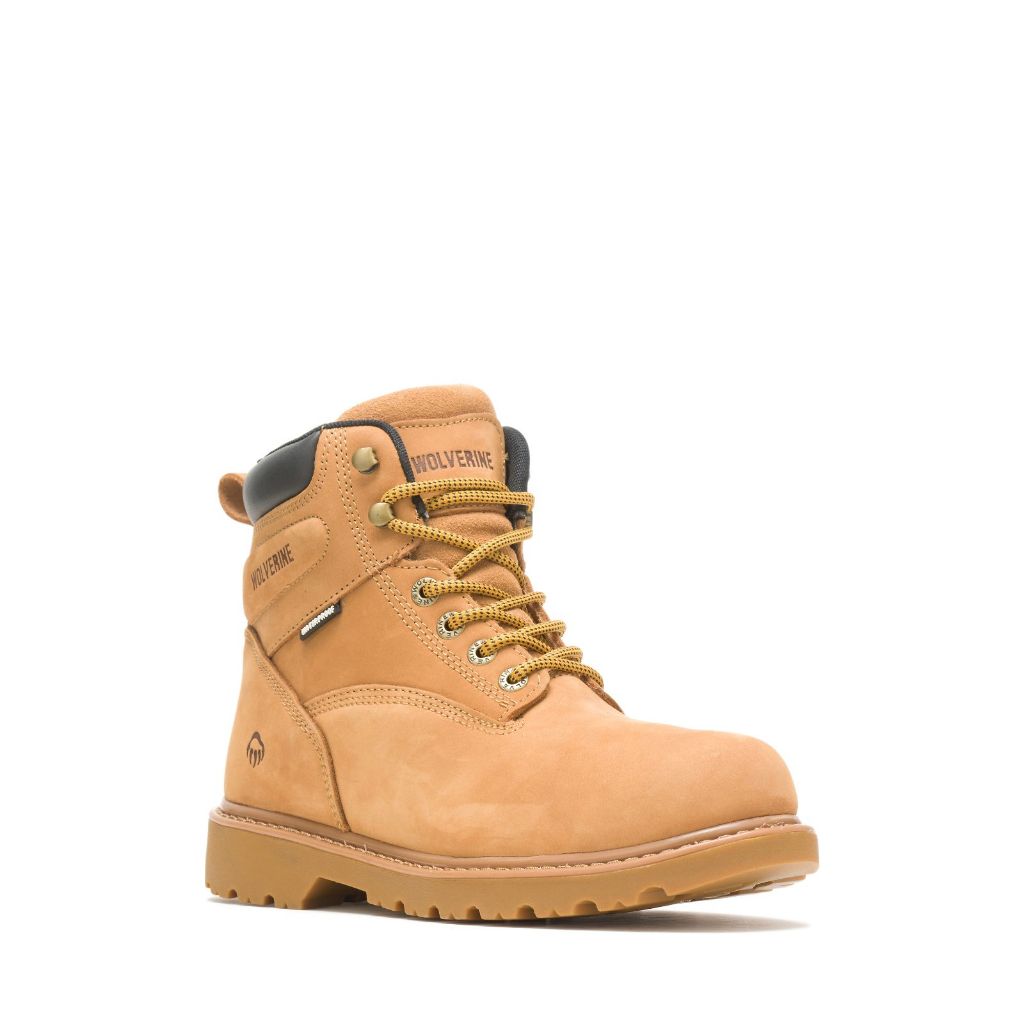 Wolverine Floorhand Safety Work Boot Men (6") WHEAT Limited Quantity ...