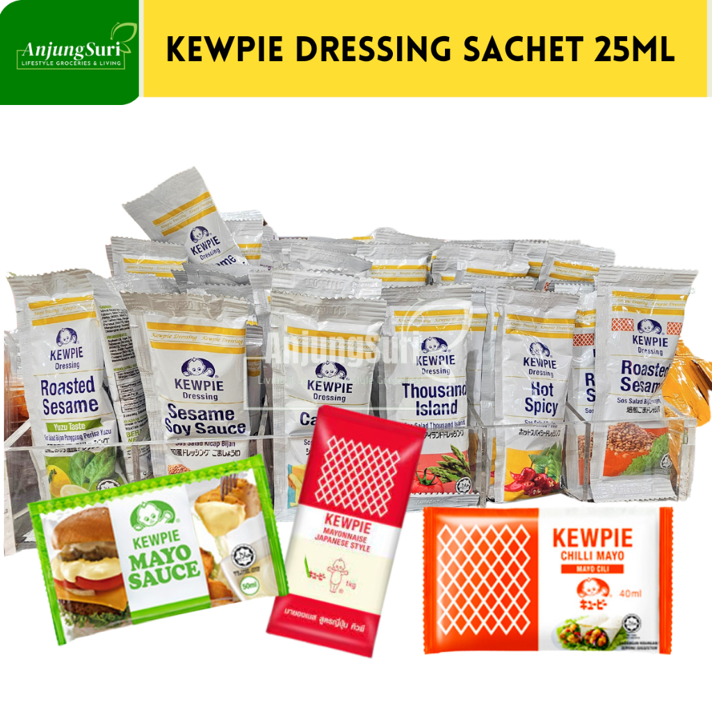 Kewpie Dressing 25ml Thousand Island Spicy Yuzu Caesar / Mayo Sauce ...
