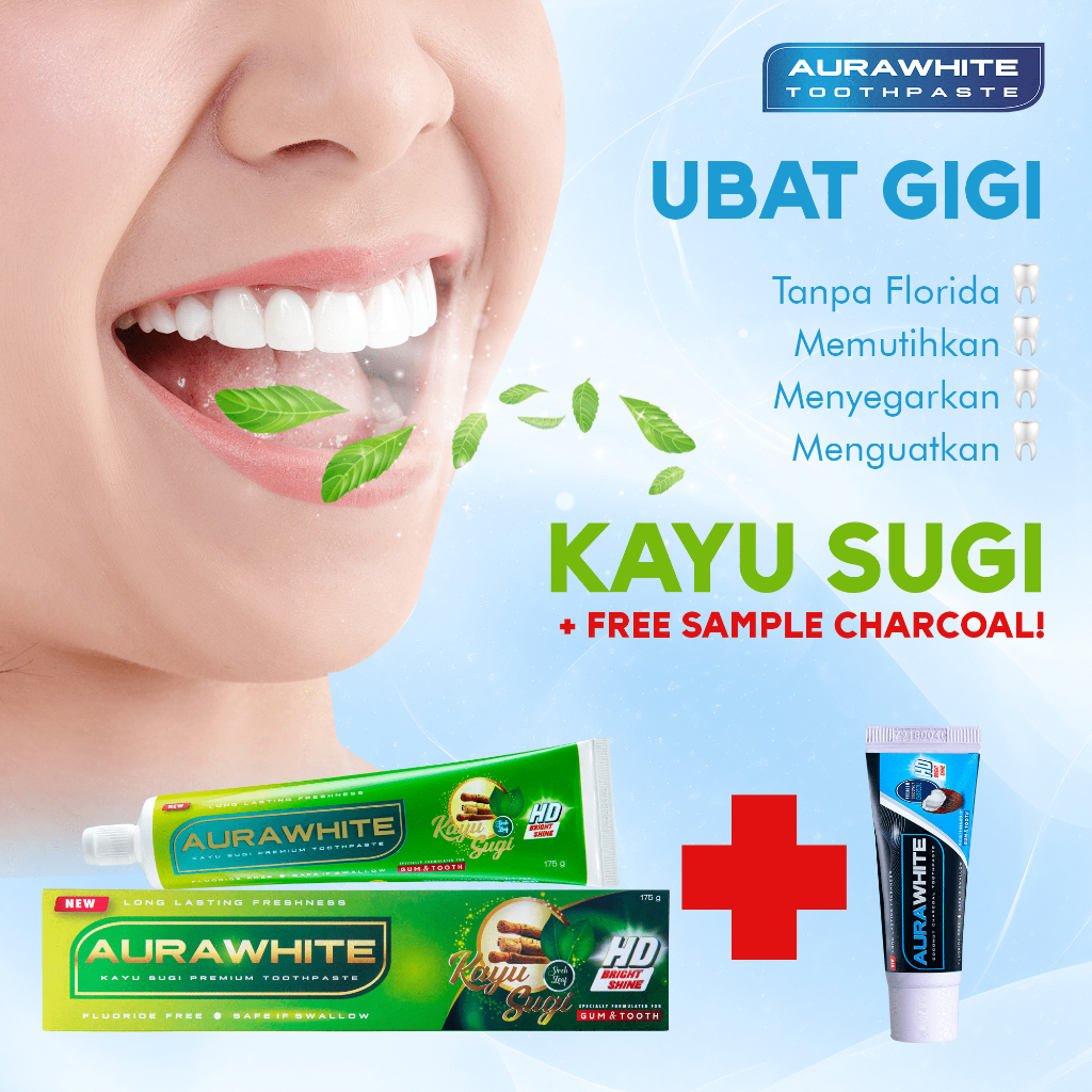 Aurawhite Kayu Sugi Toothpaste | Shopee Malaysia