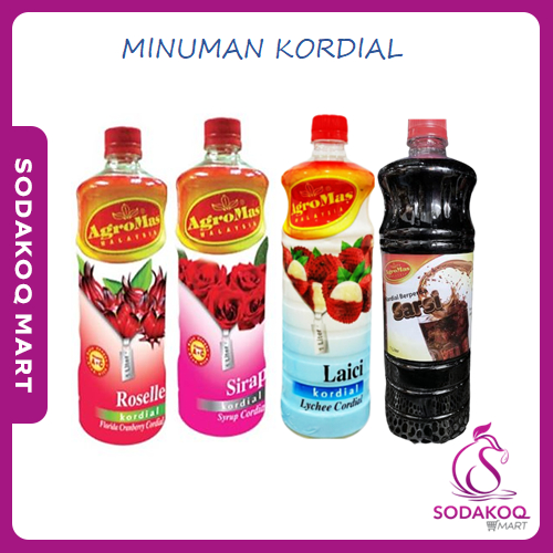 AGROMAS Kordial Laici / Roselle / Sarsi / Sirap (1L) | Shopee Malaysia