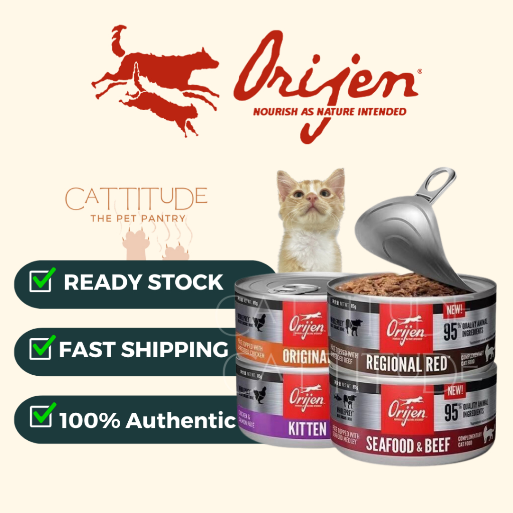 SPECIAL PRICE!! Orijen 85g Cat Canned Food Grain Free Wet Food Complete Balanced Diet Adult ...