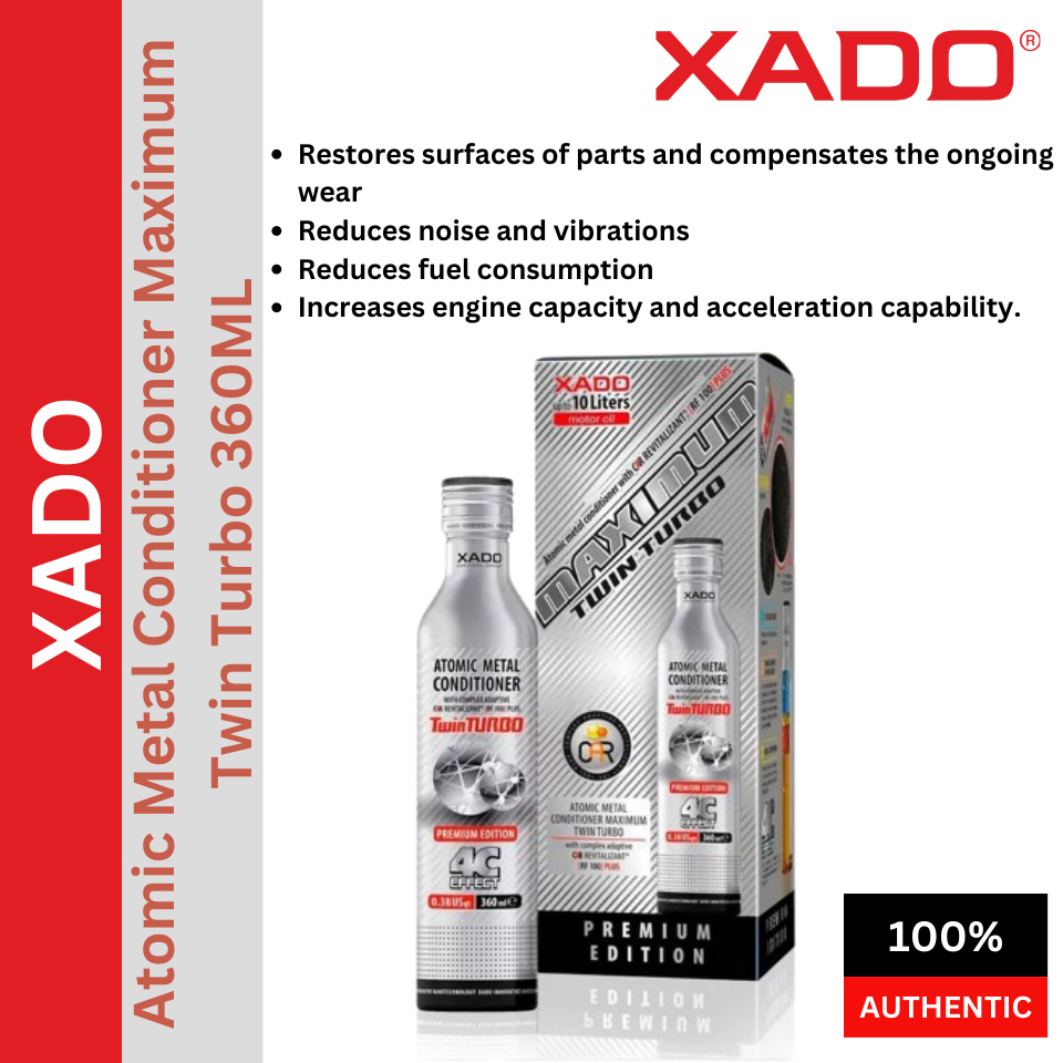 RXA 40028 Xado Atomic Metal Conditioner Maximum Twin Turbo 360ML | Shopee Malaysia