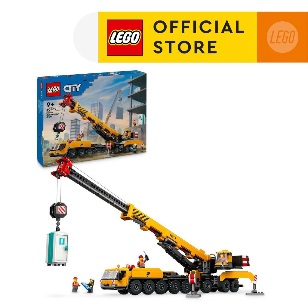 LEGO City 60409 Yellow Mobile Construction Crane (1116 Pieces) | Shopee ...
