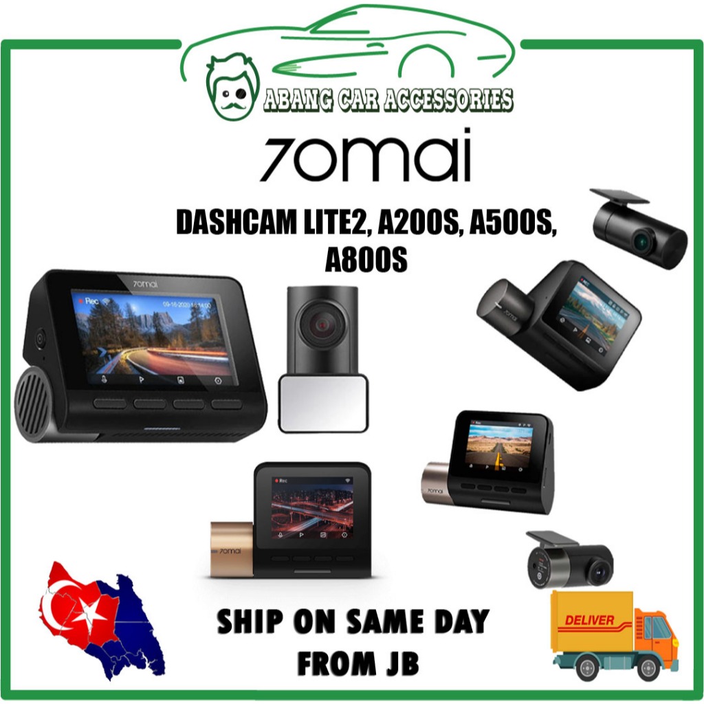 70mai Dashcam A800S(4K), A500S(2K), A200S(Full Hd), PRO Plus+ Rear ...
