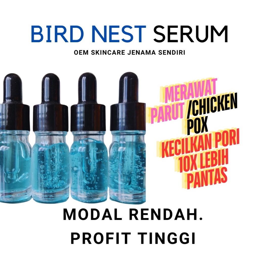 [PRODUK JENAMA ANDA] BIRDNEST SERUM Pudarkan Parut Pori Bekas ...