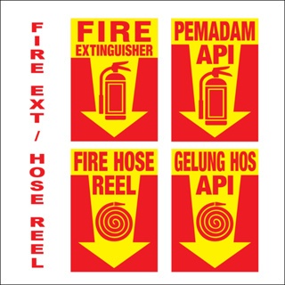 Fire Extinguisher / Fire Hose Reel Sign Sticker | Shopee Malaysia