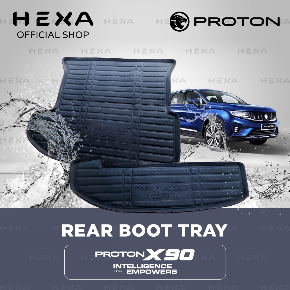 𝐏𝐫𝐨𝐭𝐨𝐧 𝐗𝟗𝟎 𝟐𝟎𝟐𝟑 -𝟐𝟎𝟐𝟒 HEXA Boot Tray Rear Trunk Cargo Carpet Mat ...