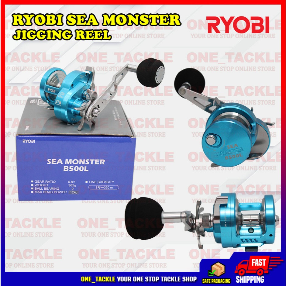 Ryobi sea monster B500L Jigging Reel | Shopee Malaysia