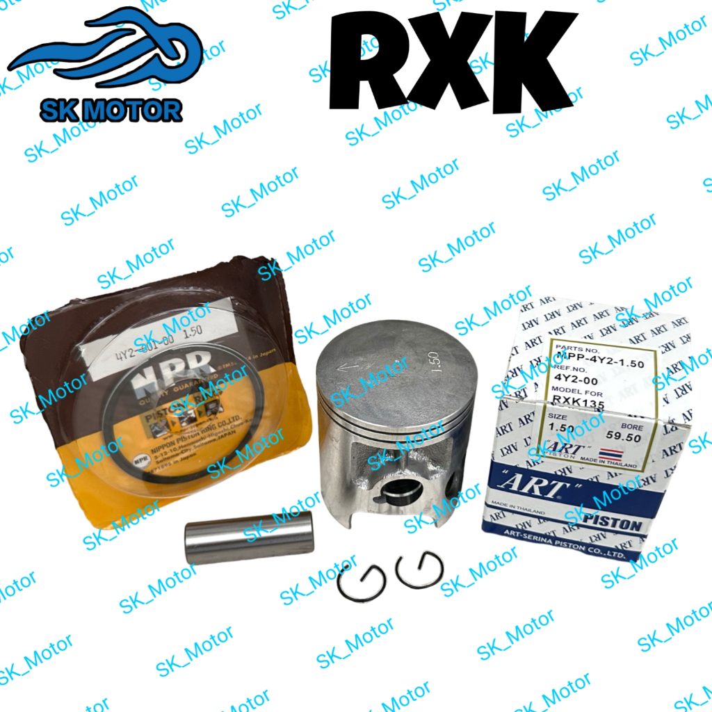 ART STD~200 Yamaha RXK 135 4Y2 Original ART Piston + NPR Ring Full Set ...