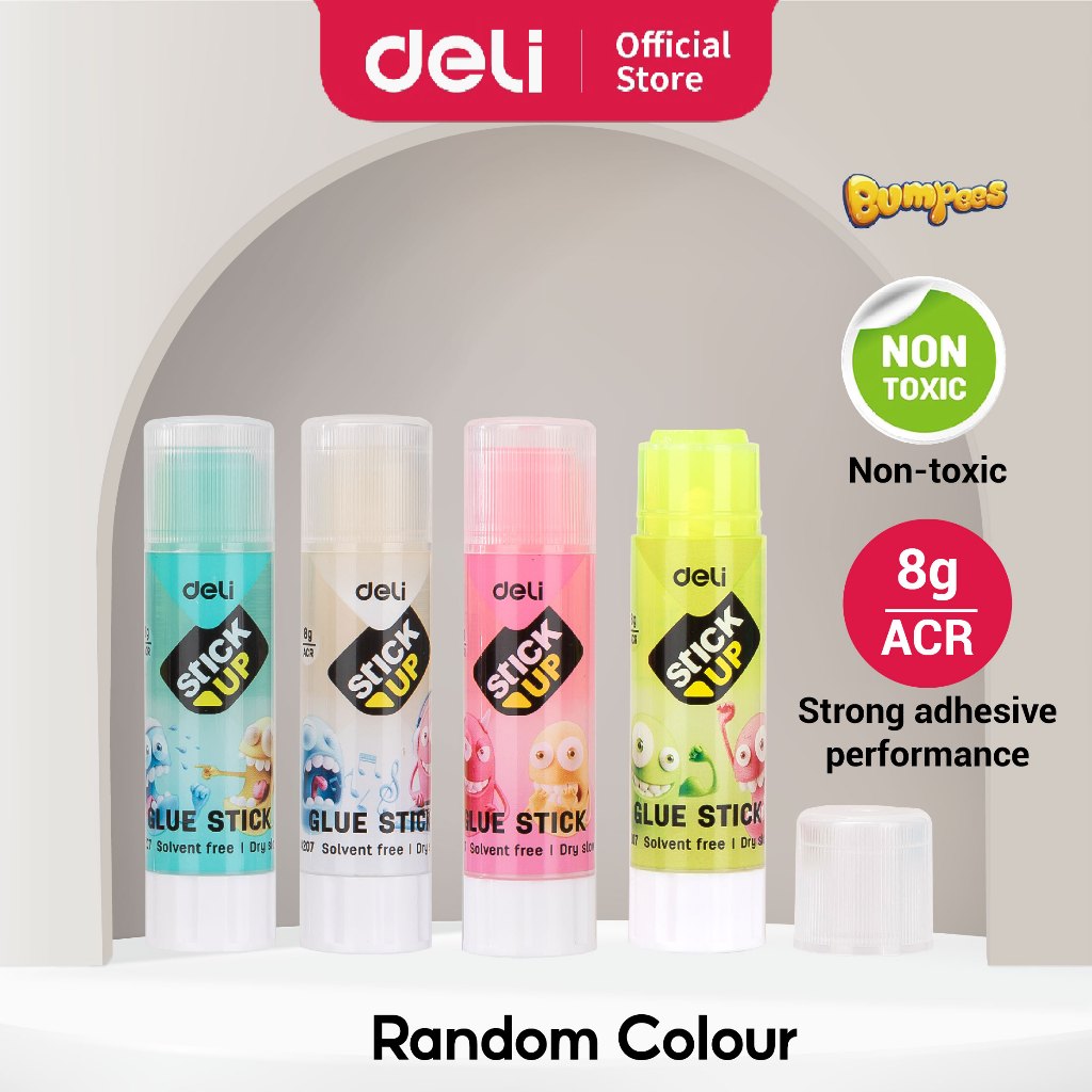 Deli Stick Up Clear Water Glue Transparent Colour Gel Stick Glue ...