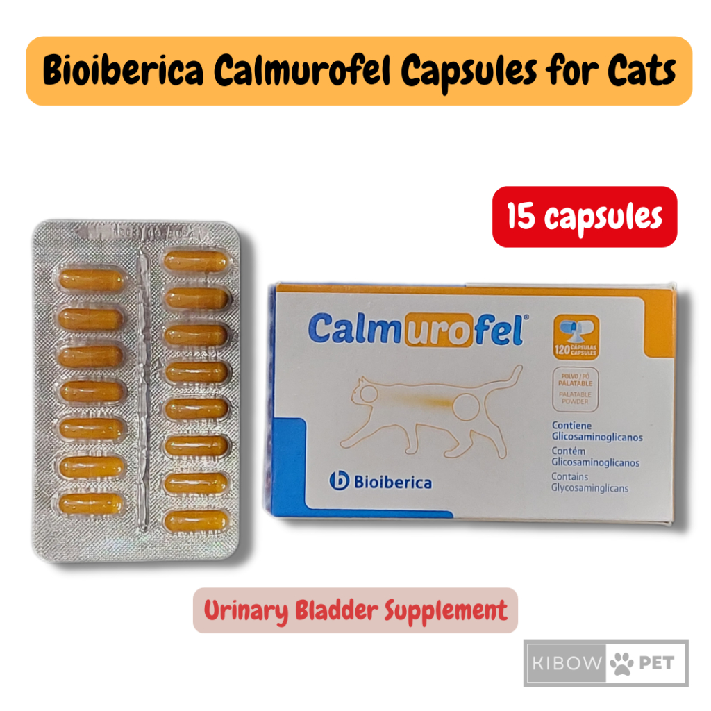 Bioiberica Calmurofel Capsules for Cats (15 capsules) /Urinary Bladder ...