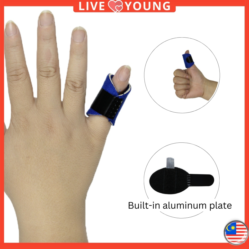 1Pc Finger Fixation Strap Thumb Adjustable Brace Band Splint Support ...