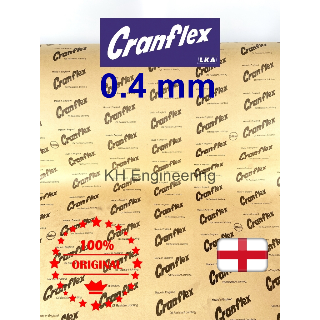 Cranflex UK Kertas Gasket Paper 0.4 mm Superior Petrol Oil Fuel ...