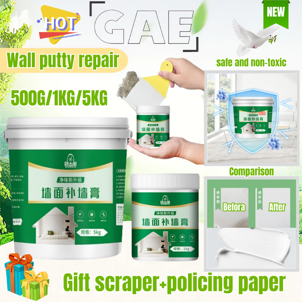 NEW[ FREE SCRAPER ] Waterproof Putty Filler Anti Crack Wall Repair ...
