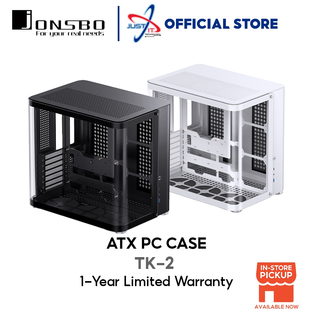 Jonsbo TK-2 ATX PC Case - Black/White | Shopee Malaysia