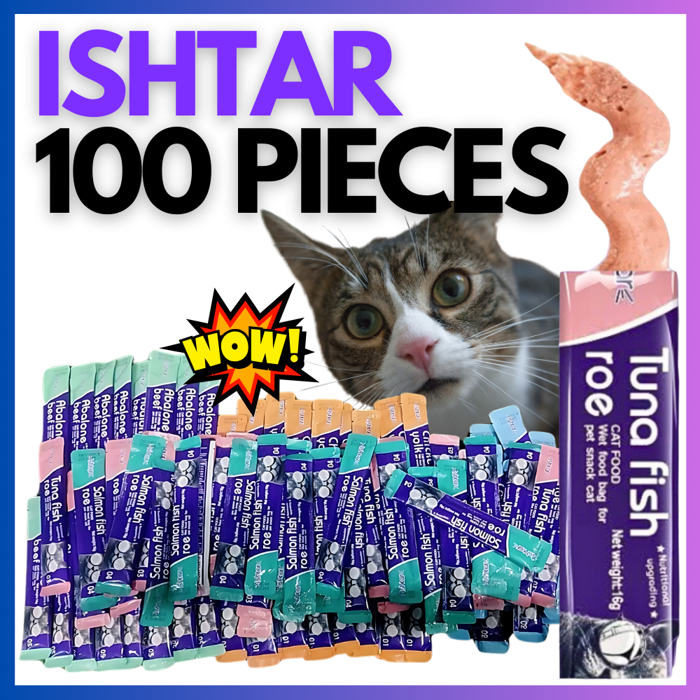 ISHTAR Cat Stick Cat Snacks Makanan Kucing Murah Vitamin Kucing 猫条 ...