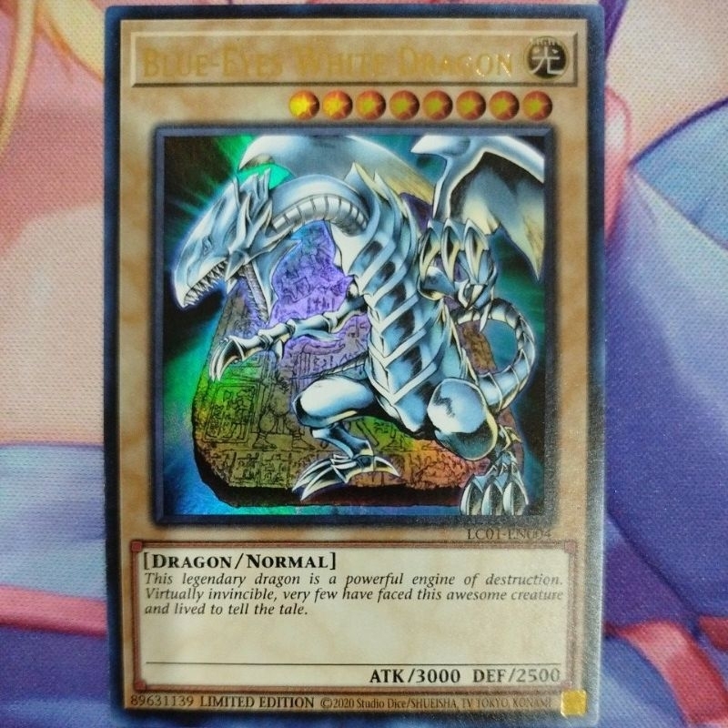 YUGIOH LC01-EN004 Blue Eyes White Dragon (UR) | Shopee Malaysia
