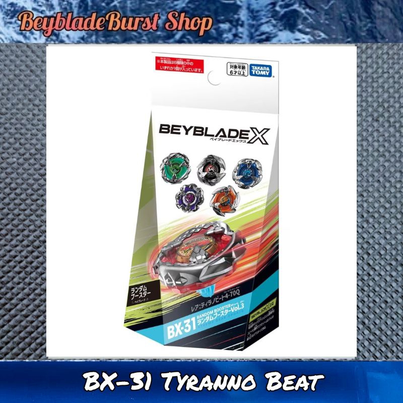 Beyblade X BX31 Tyranno Beat Random Booster Vol.3 | Shopee Malaysia
