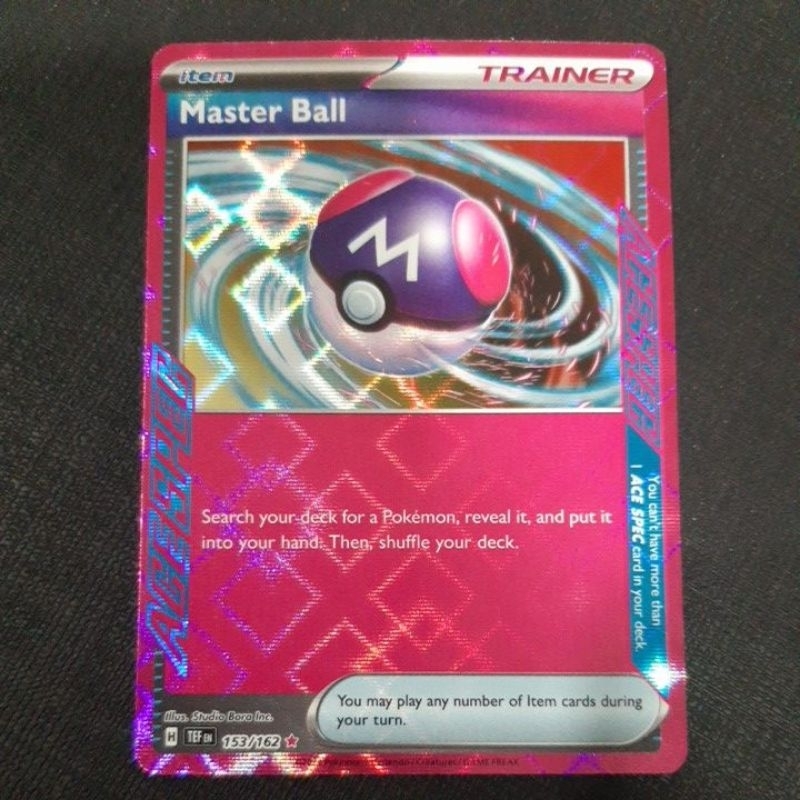 Pokemon Card TCG : SV5 Temporal Forces : Master Ball 153/162 Ace Rare ...