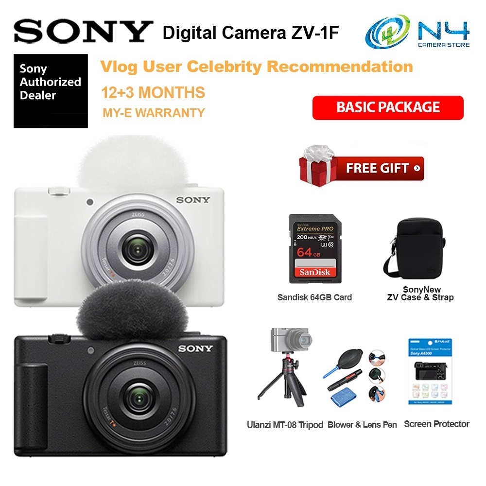Sony ZV-1F ZV1F Digital Camera Vlogging Camera SONY MALAYSIA 12+3 MONTH WARRANTY ( 1+1 Year Sony ...