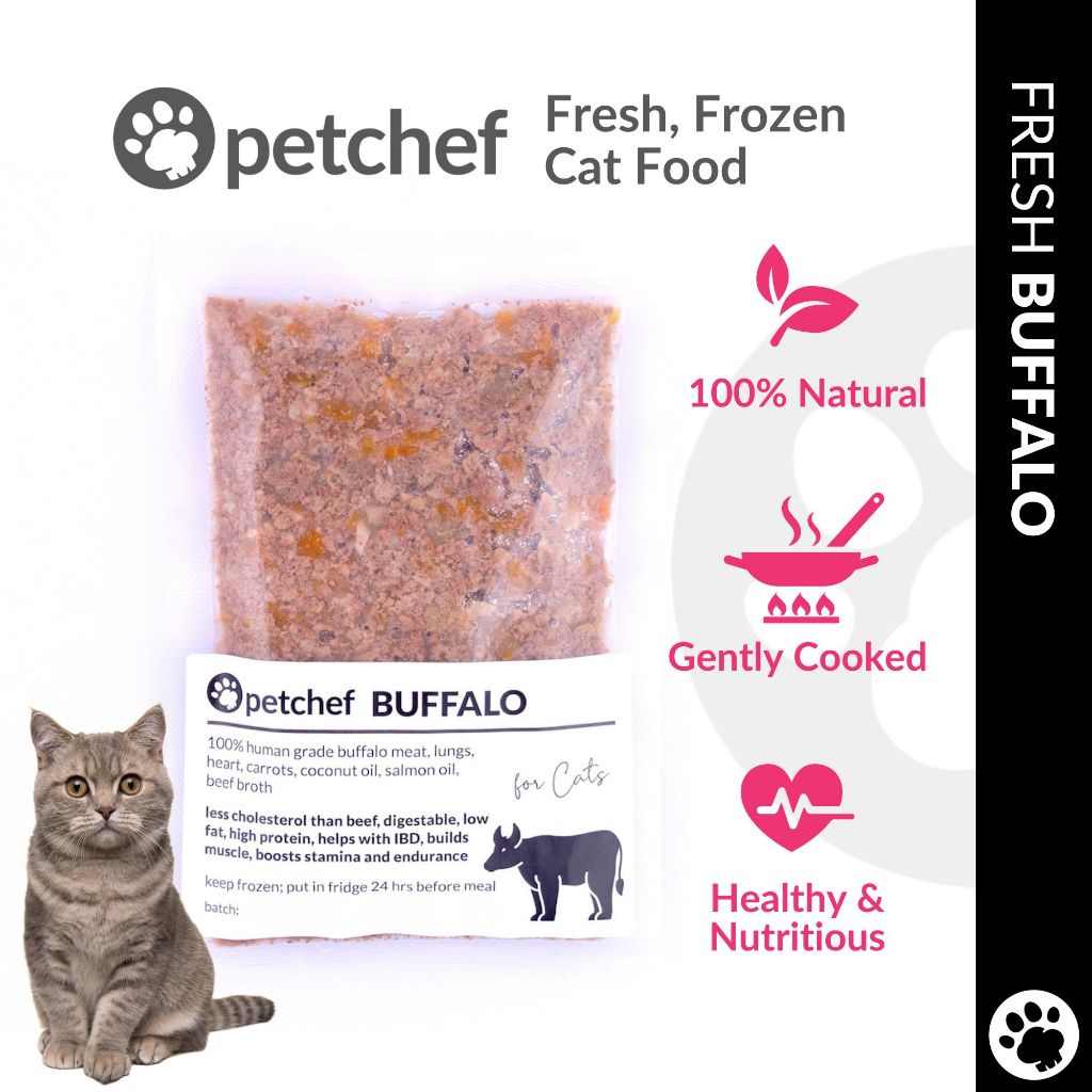 Petchef Cat Food (BUFFALO) - Healthy Freshly Cooked Frozen Food ...