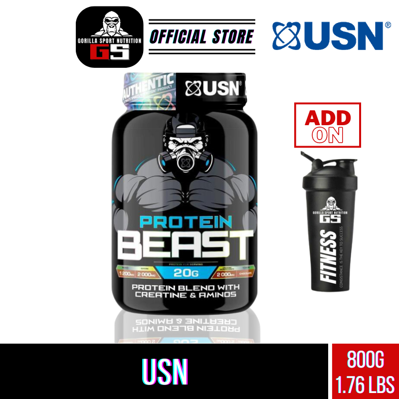 Usn Whey Protein Beast Blend With Creatine & Aminos (44Scoop) | Shopee ...