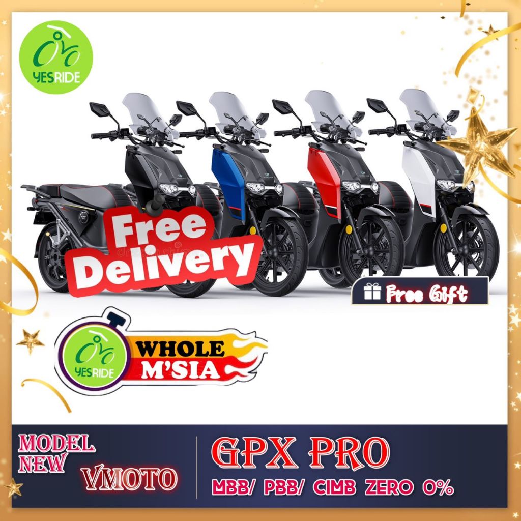VMOTO GPX PRO EV Bike model 2024 | Shopee Malaysia