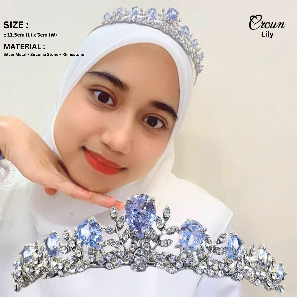 [Crown Bride] Zirconia, Crown Rhinestone | Crown Tunang | Crown Nikah ...