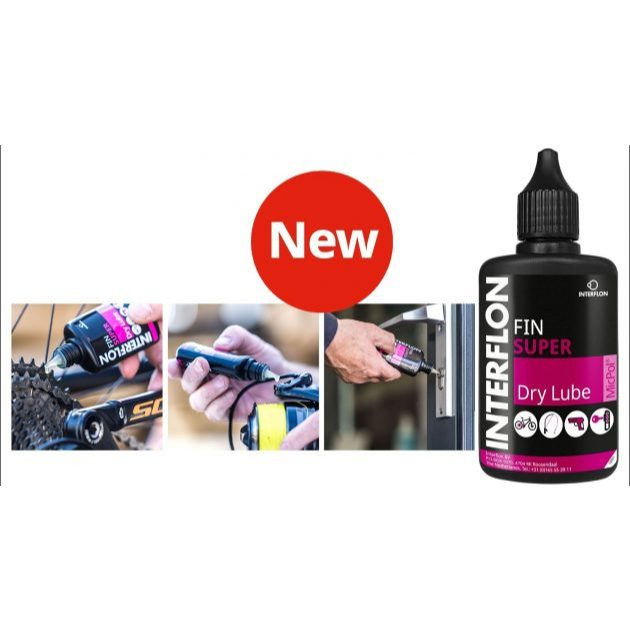 Interflon Fin Super Dry Lube Chain lube Universal dry film lubricant ...