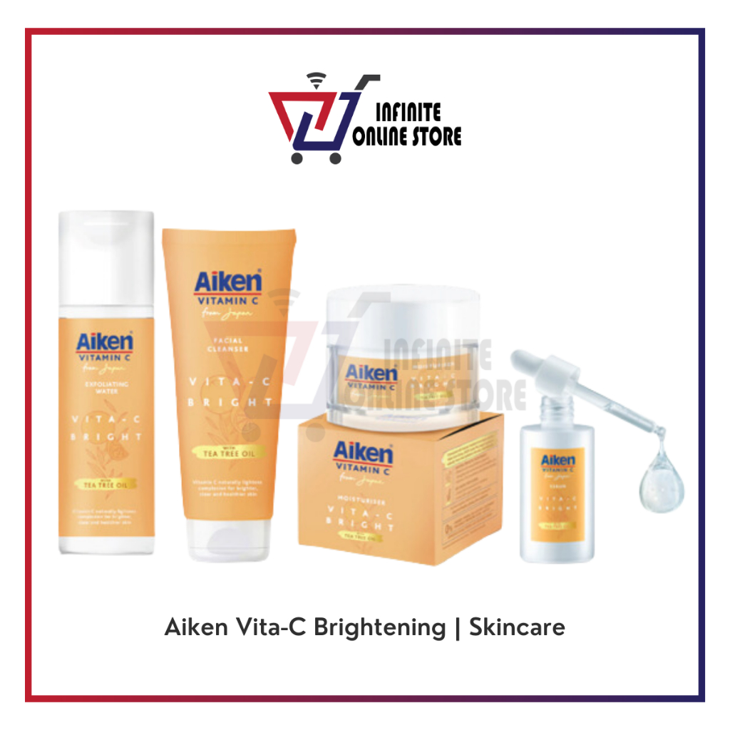 Aiken Vita-C Brightening Series Skincare Product (Exfoliating Water ...