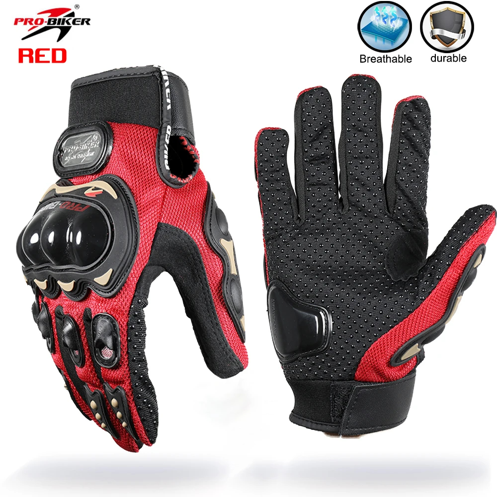 Pro-biker Motorcyle gloves luvas full finger breathable wearable touch ...