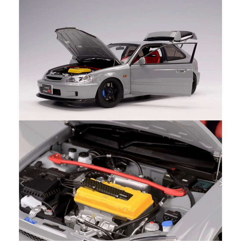 Motorhelix 1:18 Honda Civic Type R EK9 Spoon Sports Kit with Engine ...