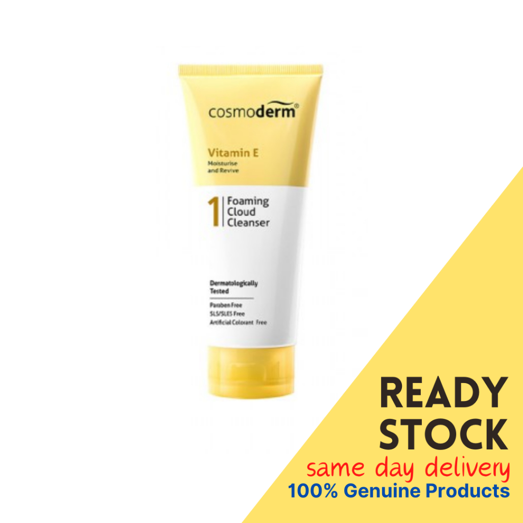 Cosmoderm Vitamin E Foaming Cloud Cleanser (Moisturise and Revive) 125 ...